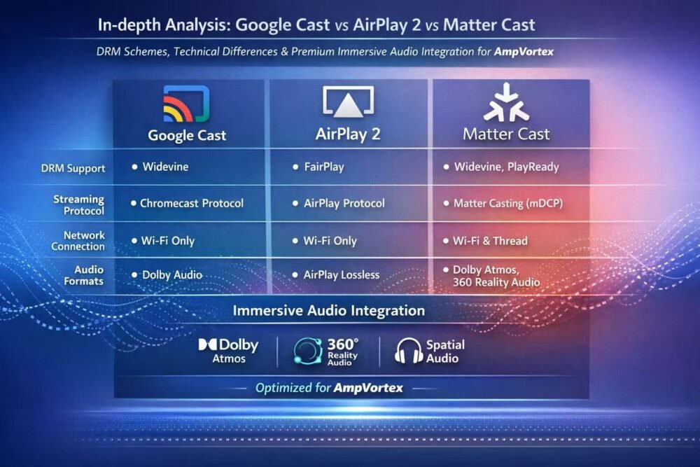 In-depth Analysis: Google Cast vs AirPlay 2 vs Matter Cast – DRM ...
